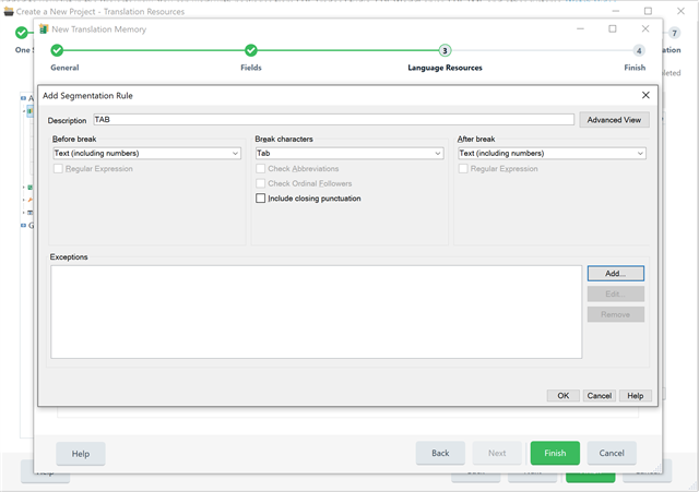 How To Make Segmentation On TAB The Default For All MS Word Projects