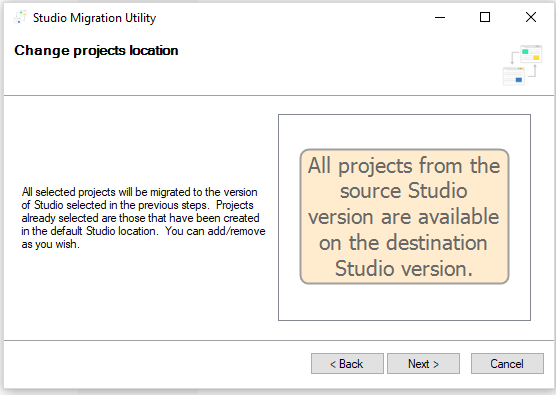 Migration Utility doesn't provide project and plugin checklists (2015 ...