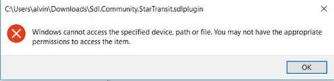 Problem with installing TransitPackage Handler - 2. RWS AppStore ...