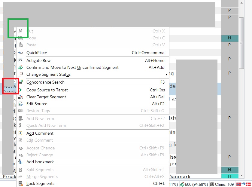 Possible bug: Right-clicking misspelled words when Center Active Row is ...