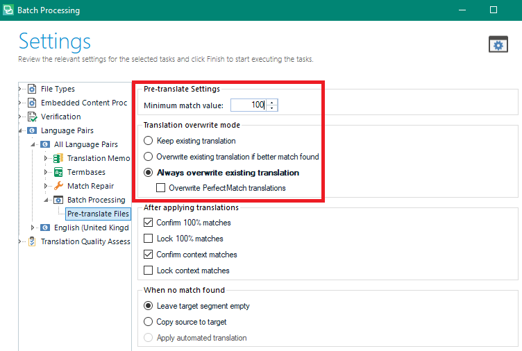 Overwriting segments of a sdlxliff file with TM entries - 2. Trados Studio - Trados Studio - RWS ...