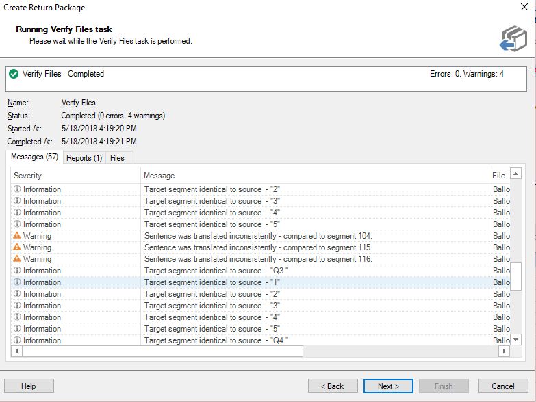 Edits not reflected in return package - 1. Trados Studio - Trados Studio - RWS Community