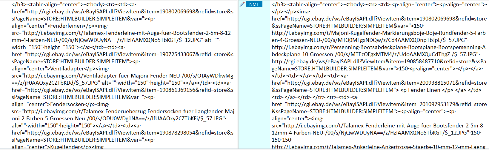 HTML codes of an .ods file - Document Library - Language Weaver Solutions - RWS Community