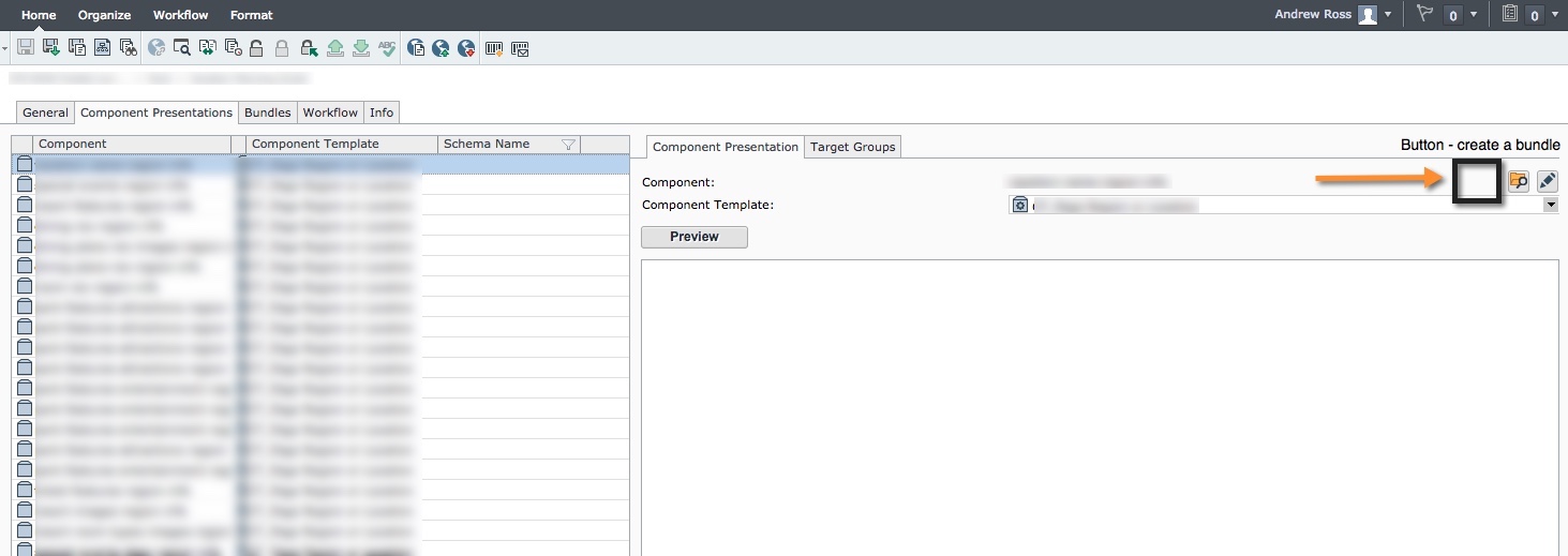 Adding a "Create Bundle Button" on Page Component Presentations View ...