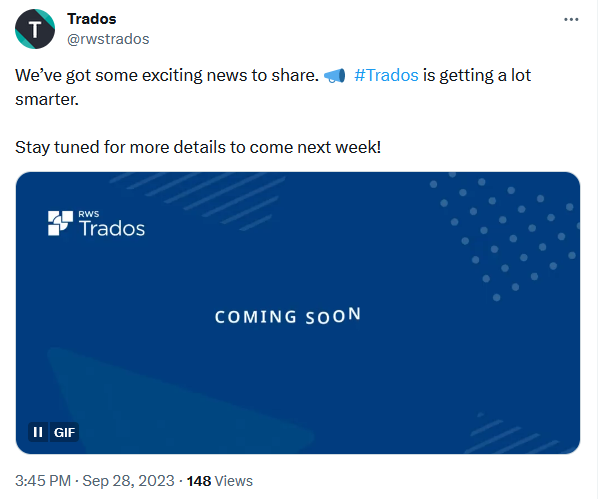 Current campaign (09/23) and a potential new release of "Trados Studio 2023"? - 2. Licensing and ...