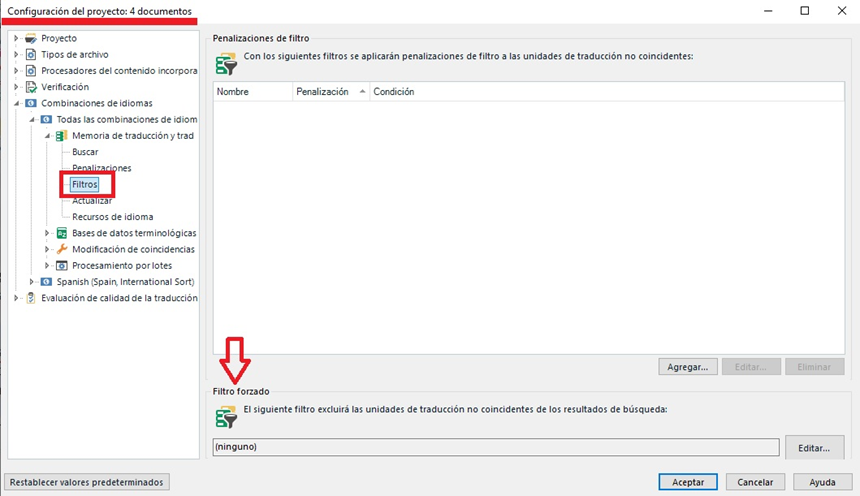 Filter/isolate translated segments based on Translation Unit ...