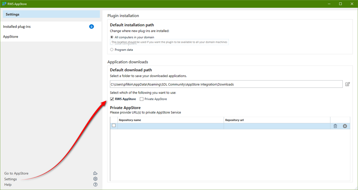cant install a plugin - 2. RWS AppStore Applications - RWS AppStore ...