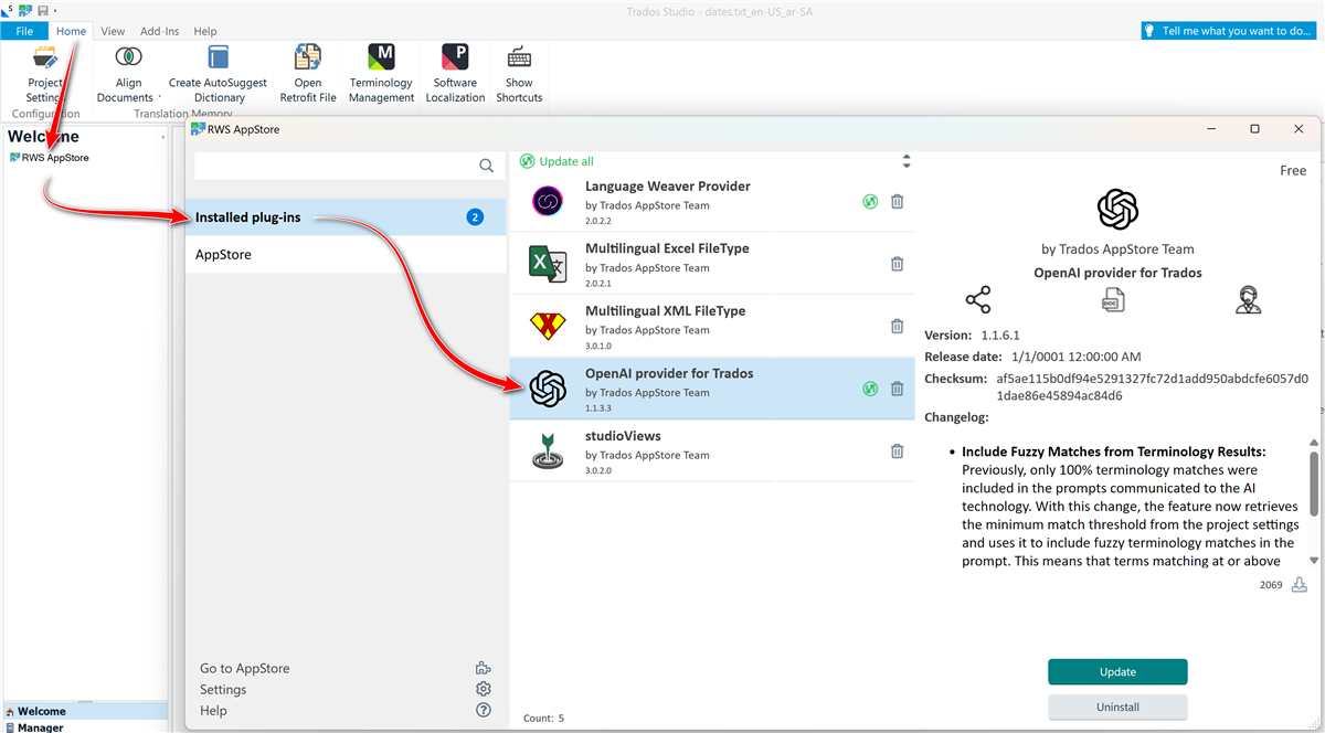 Trados Copilot - AI Assistant - 2. RWS AppStore Applications - RWS AppStore - RWS Community
