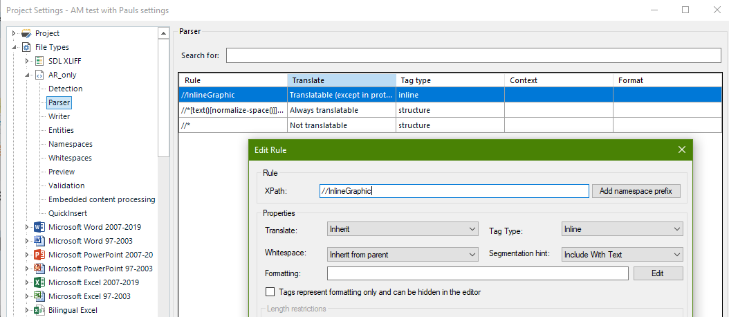 How to add in a segmentation rule to a TM where the segment splits after every tag - 1. Trados ...