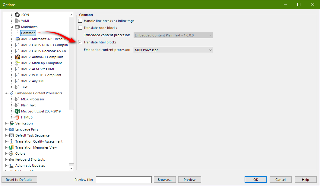 How to export a text from a tag of MDX file? - 1. Trados Studio ...
