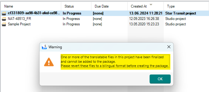 Creating A Project Package From A Transit Package Plugin Project Fails