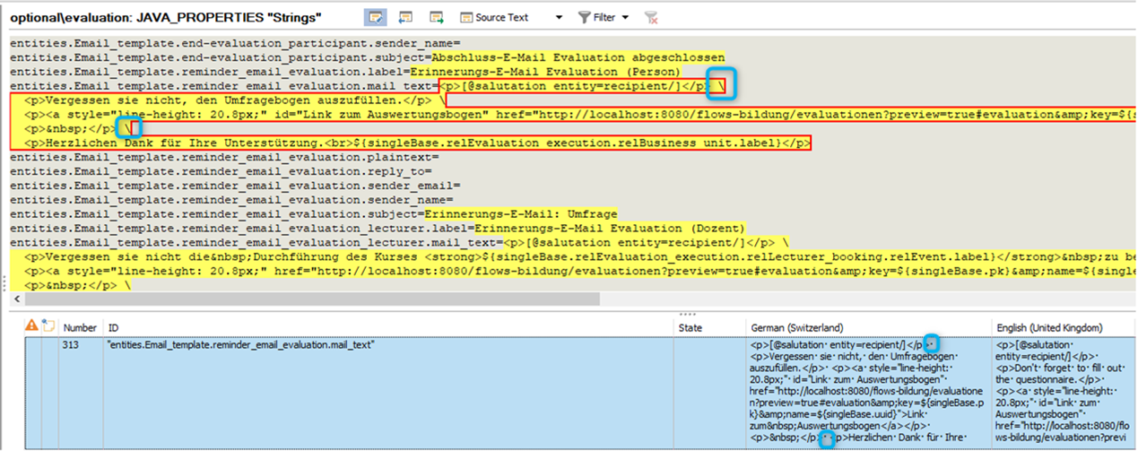 Is Not Parsed In Java Properties File 1 General Passolo RWS 