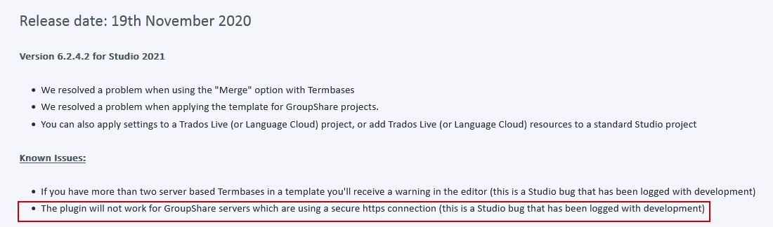 Apply Studio Project Template: Incorrect MultiTerm server URL - 2. RWS AppStore Applications ...