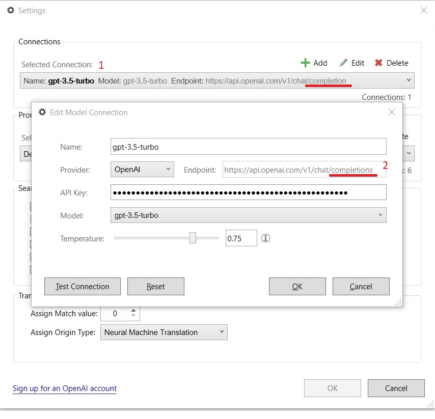 Error in AI professional (problem with connection to gpt model) - 2 ...