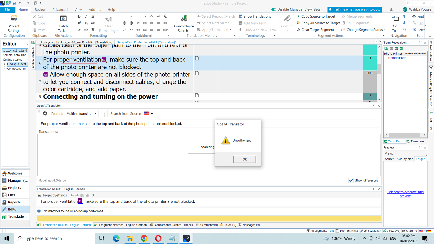 OpenAI Translator - 2. RWS AppStore Applications - RWS AppStore - RWS ...