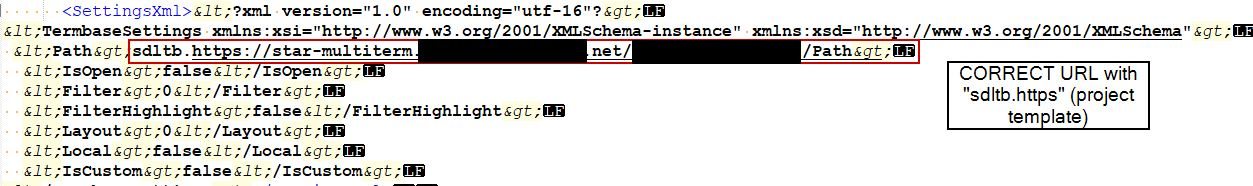 Apply Studio Project Template: Incorrect MultiTerm server URL - 2. RWS AppStore Applications ...