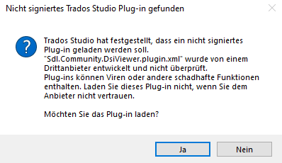 Dialogbox appears when starting Studio 2021 after latest DSI Viewer ...