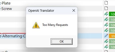 OpenAI Error message - 2. RWS AppStore Applications - RWS AppStore ...