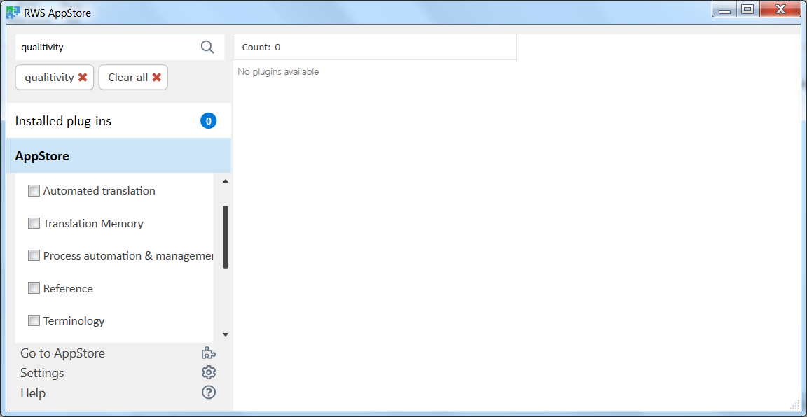 cant install a plugin - 2. RWS AppStore Applications - RWS AppStore ...