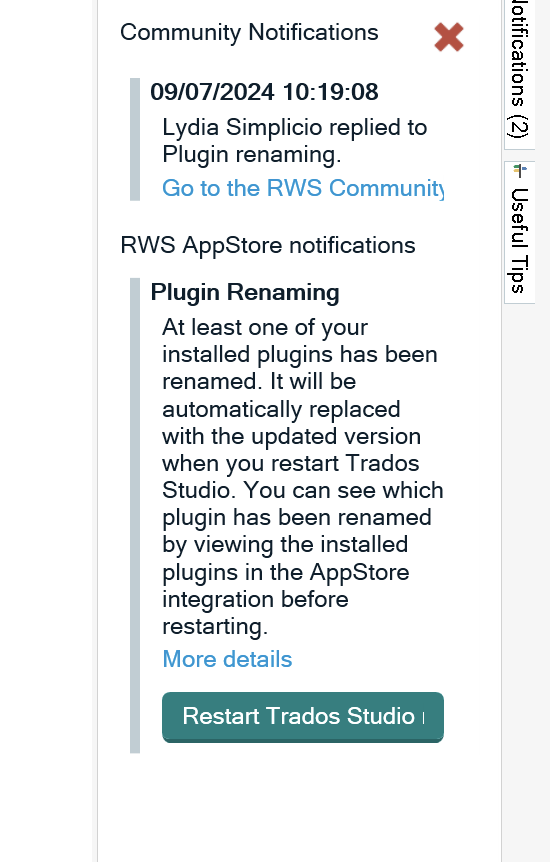 Plugin renaming - 2. RWS AppStore Applications - RWS AppStore - RWS Community