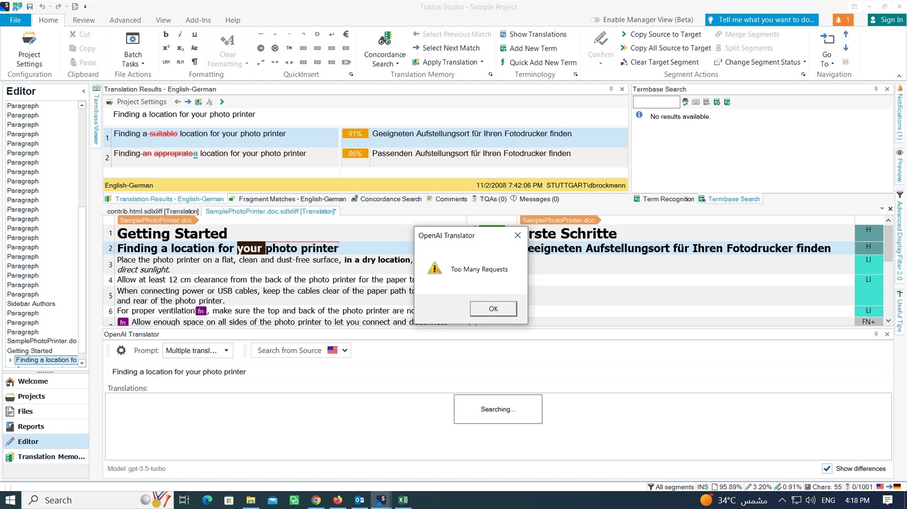OpenAI Translator is not working - 2. RWS AppStore Applications - RWS ...