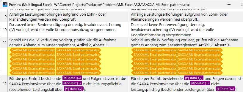 Placeholders do not seem to work well in Multilingual Excel - 2. RWS ...