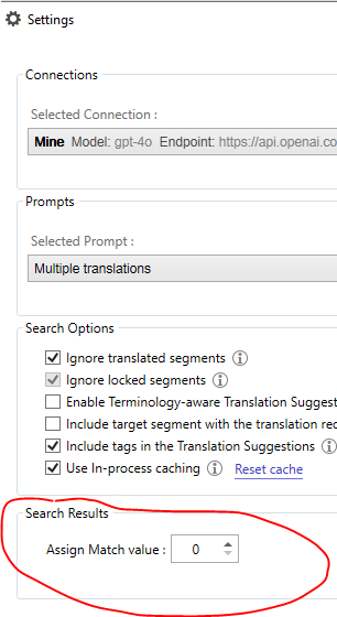 Pretranslation with AI assistant - error - 2. RWS AppStore Applications ...
