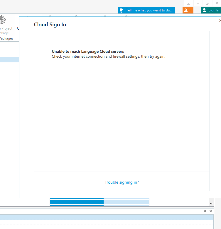 Cannot sign in (SDL Trados Studio Freelance 2021) because cannot access ... Cannot sign in (SDL Trados Studio Freelance 2021) because cannot access ...