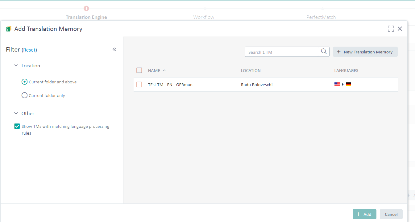 Where is the Project Translation Memory in Trados Team - 2. Trados ...