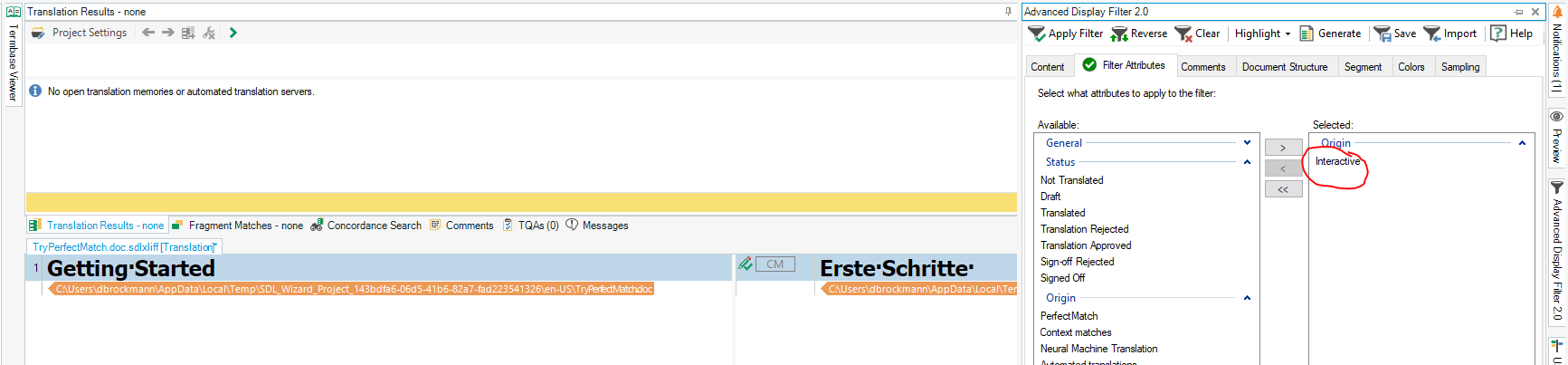 Bilingual Review Format (Word table export) color coding for revised ...