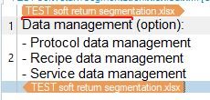 Segmentation rule for soft returns in an excel file - 1. Trados Studio - Trados Studio - RWS ...