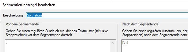 Segmentation rule for soft returns in an excel file - 1. Trados Studio ...