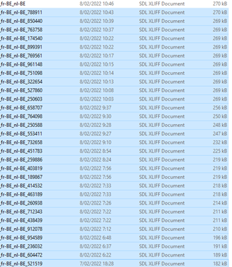 Superfluous xliff files - 1. Trados Studio - Trados Studio - RWS Community