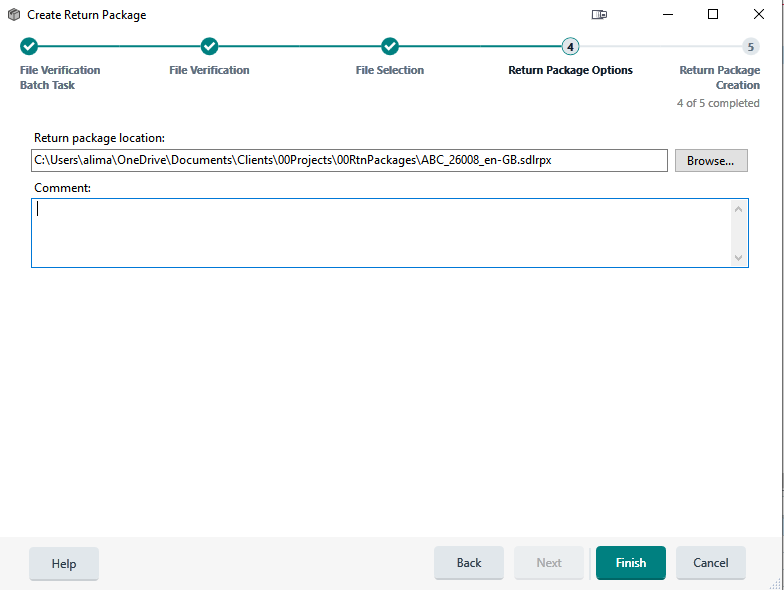 Trados 2022 - How can I configure/change the default return package location? - 1. Trados Studio ...