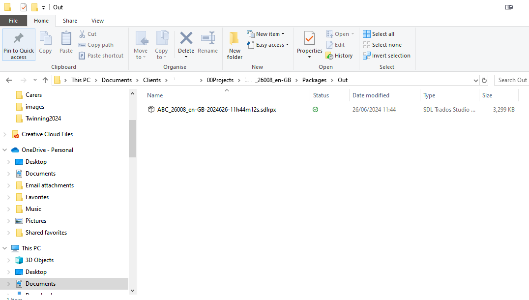 Trados 2022 - How can I configure/change the default return package location? - 1. Trados Studio ...