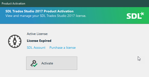 reactivating my Trados Studio 2017 license - 2. Licensing and ...