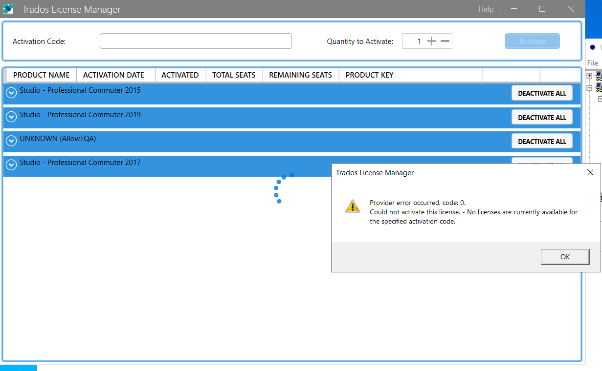 Migrating Licensing Server has caused one licence to fail and appear as UNKNOWN. Unable to ...