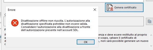 error deactivation - 2. Licensing and Installation - Trados Portfolio ...
