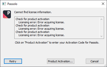 Passolo 2022 product activation impossible after bundle installation ...