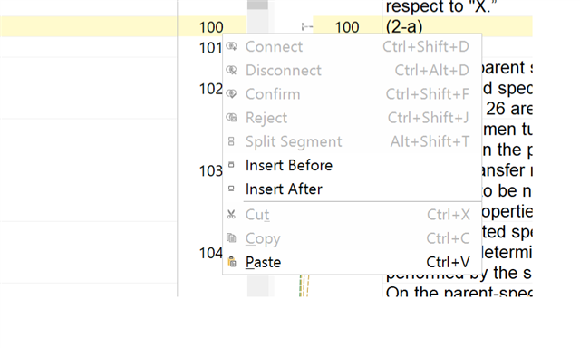 SDL Trados 2021 Freelance - While doing alignment on two files ...