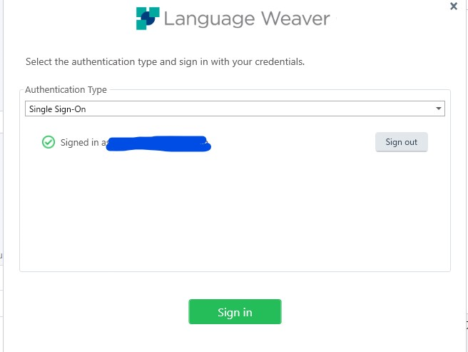 I can't connect the language weaver within Studio 2022 via the language weaver app - 2. RWS ...