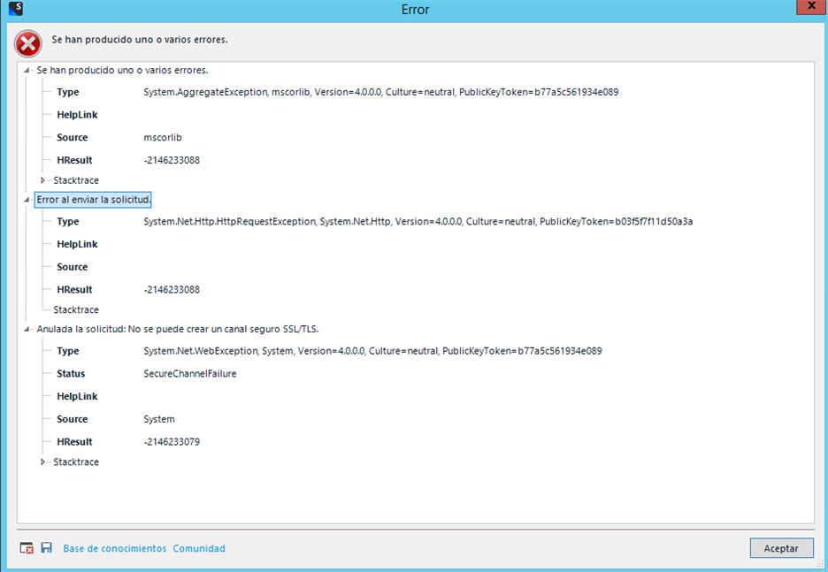 DeepL complement: Error when trying to add into the configuration of a ...